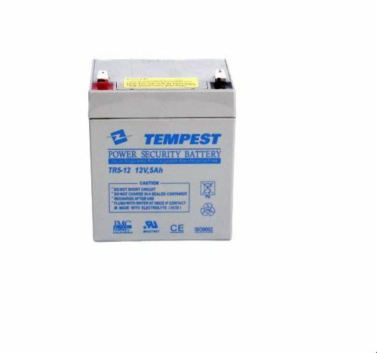 TEMPEST BATTERY 12volt 5ah TR5-12 Sealed Lead Acid Rechargeable Battery ...