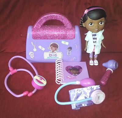Disney Doc McStuffins Doctor Medical Kit Talking Stethescope 4pcs & 9 ...