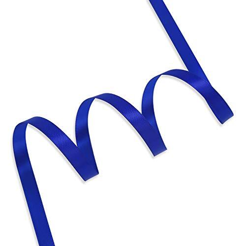 3/8 Inch Cobalt Blue Double Faced Satin Ribbon - 50 Yards Variety of ...