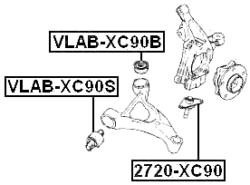 Front Bushing, Front Control Arm Fits Volvo 30639368, 31277881 | eBay ...