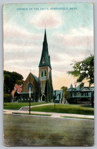 Church Of The Unity Springfield Mass Massachusetts MA 1908 Vintage ...