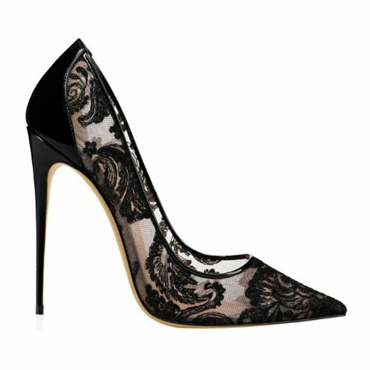 Black And Gold Prom Heels