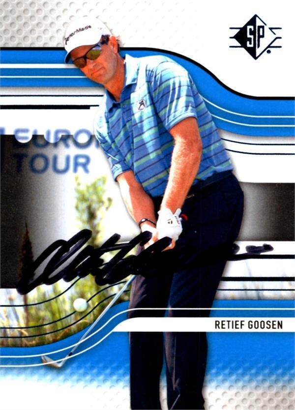 Retief Goosen autographed golf card (PGA, South Africa, SC) 2012 Upper ...