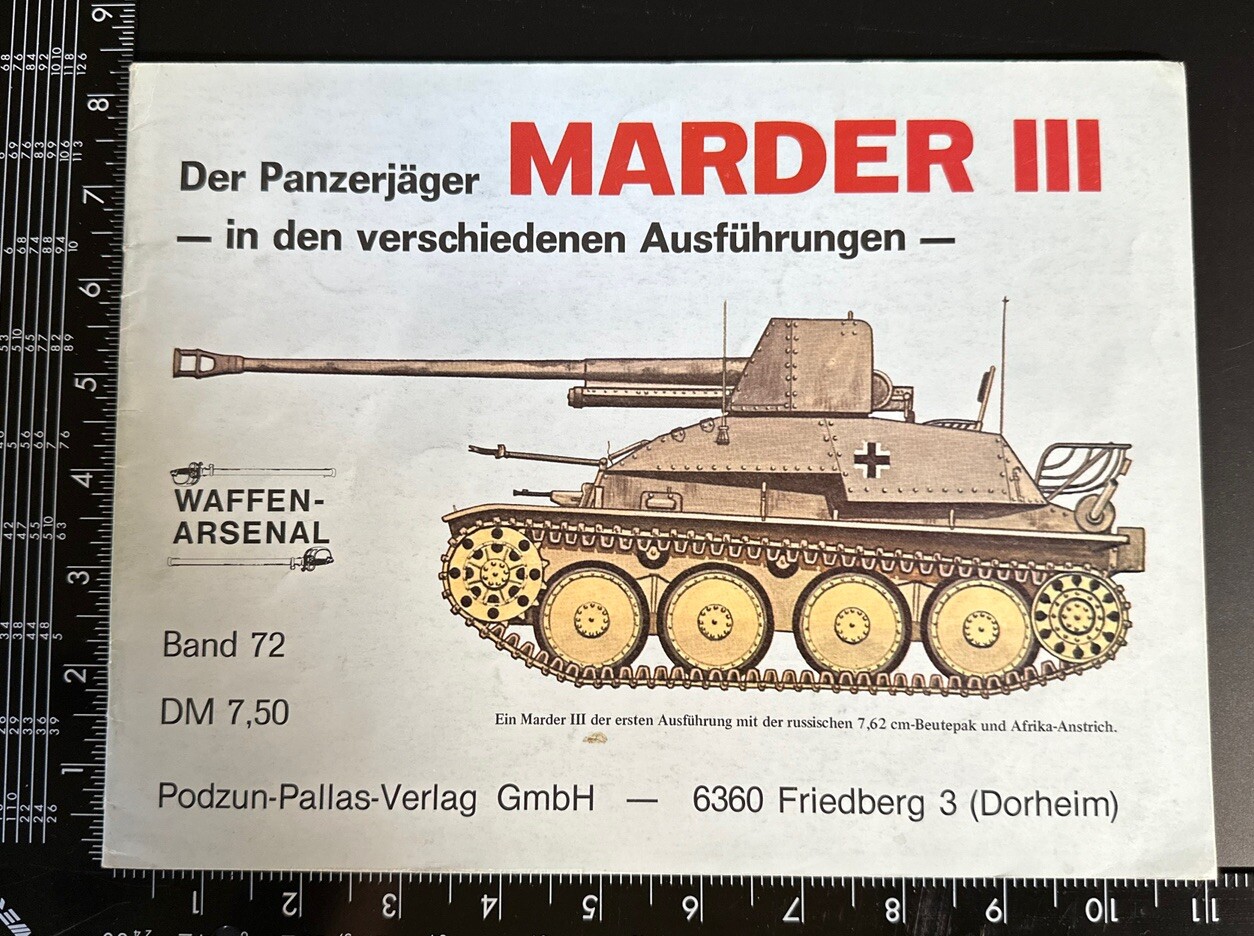 WW2 German Panzerjager Marder III 3 Armour Tank Artillery Deutsch ...