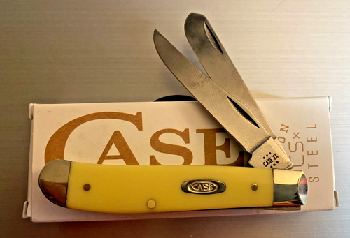 Case Yellow Synthetic Smooth Mini Trapper No 00029 NIB | eBay