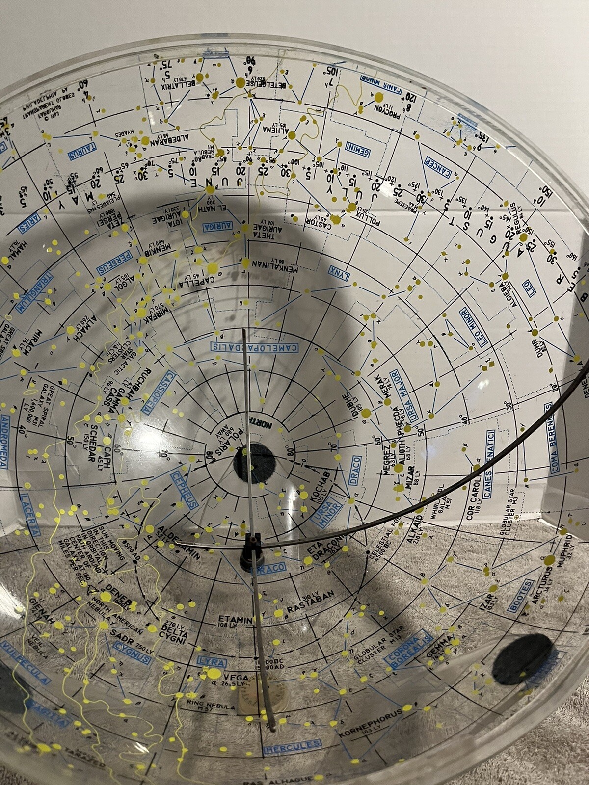 Vtg 1963 Robert Farquhar Transparent 20" Celestial Globe & Stand ...