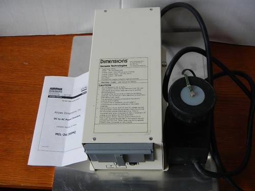 SENSATA AIRPAX STATIC INVERTER 300 WATTS MIL-24/300NQ NATO PLUG 24VDC ...