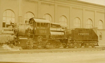 RDG reading railroad 1393 0-6-0 camelback loco photo | eBay