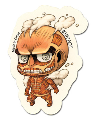 **Legit** Attack On Titan SD Colossal Titan Authentic Sticker #55301 | eBay
