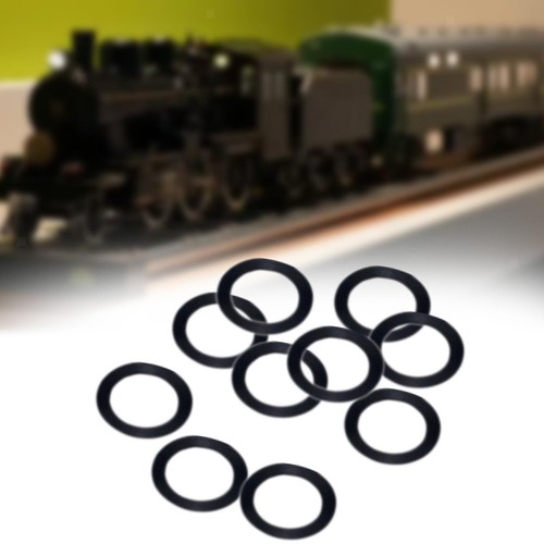 10 Pieces HO Scale Rubber Tire Accs Adults Gift Upgrade Modified for 1: ...