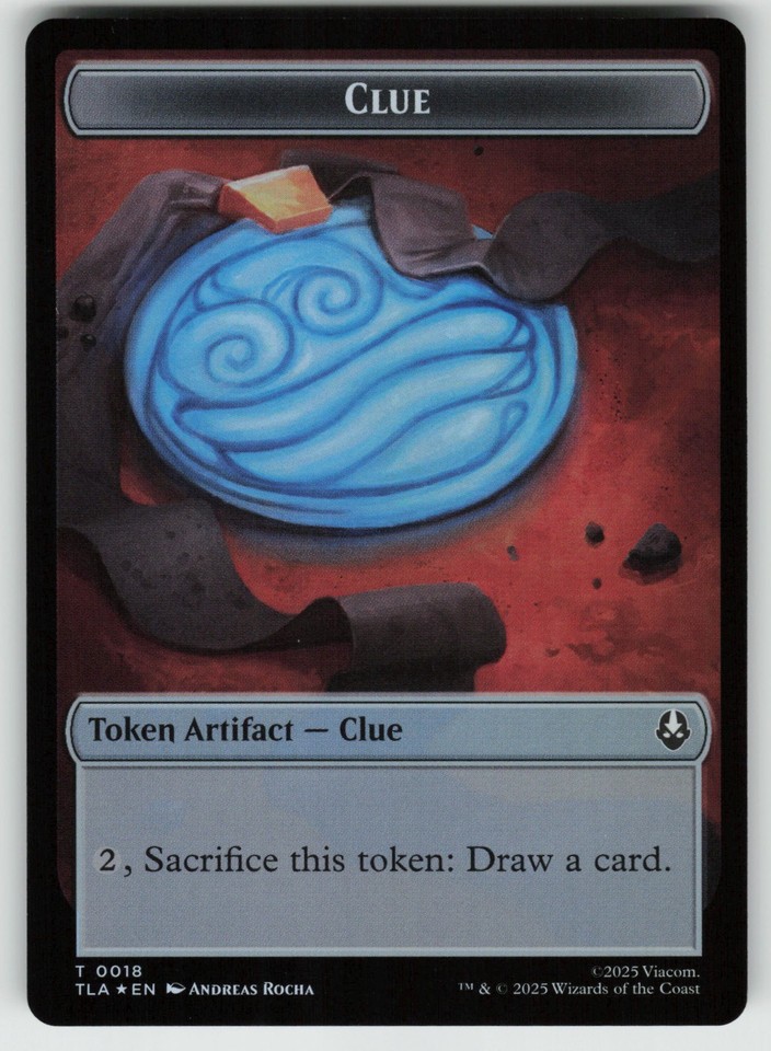 MTG Ally (0007) // Clue (0018) Double-Sided Token Foil Avatar: The Last ...