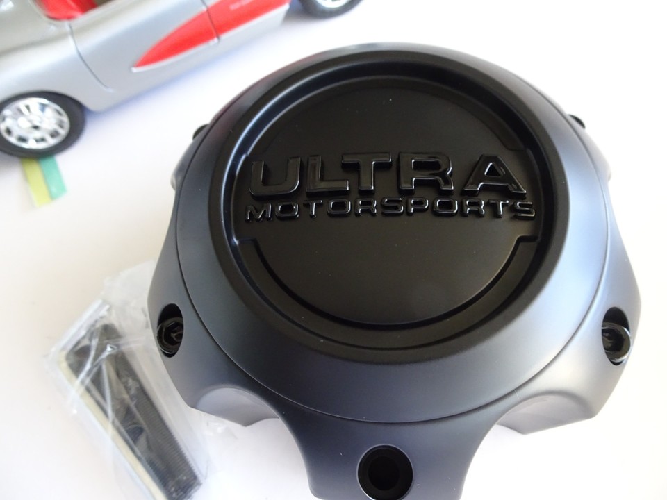 ULTRA MOTORSPORTS Black Satin Custom Wheel Center Cap # 89-9756-UP ...