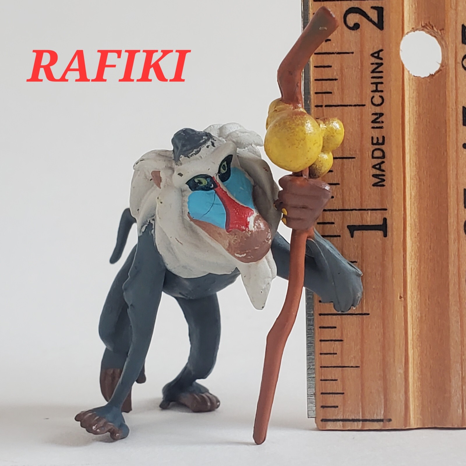 Vintage Disney Lion King Toy RAFIKI with Disney Branding 1.5" tall | eBay