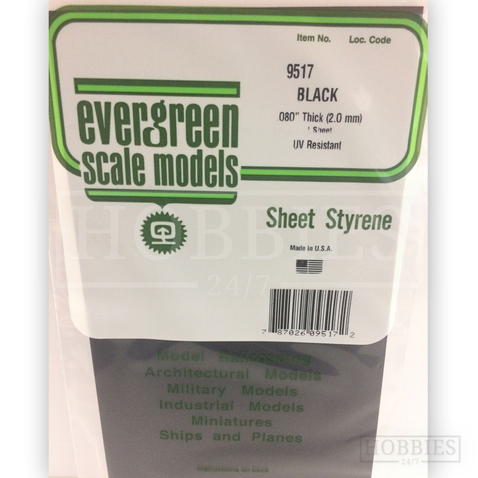 Evergreen Polystyrene Sheet Styrene Model Scratch Building Plastic ...