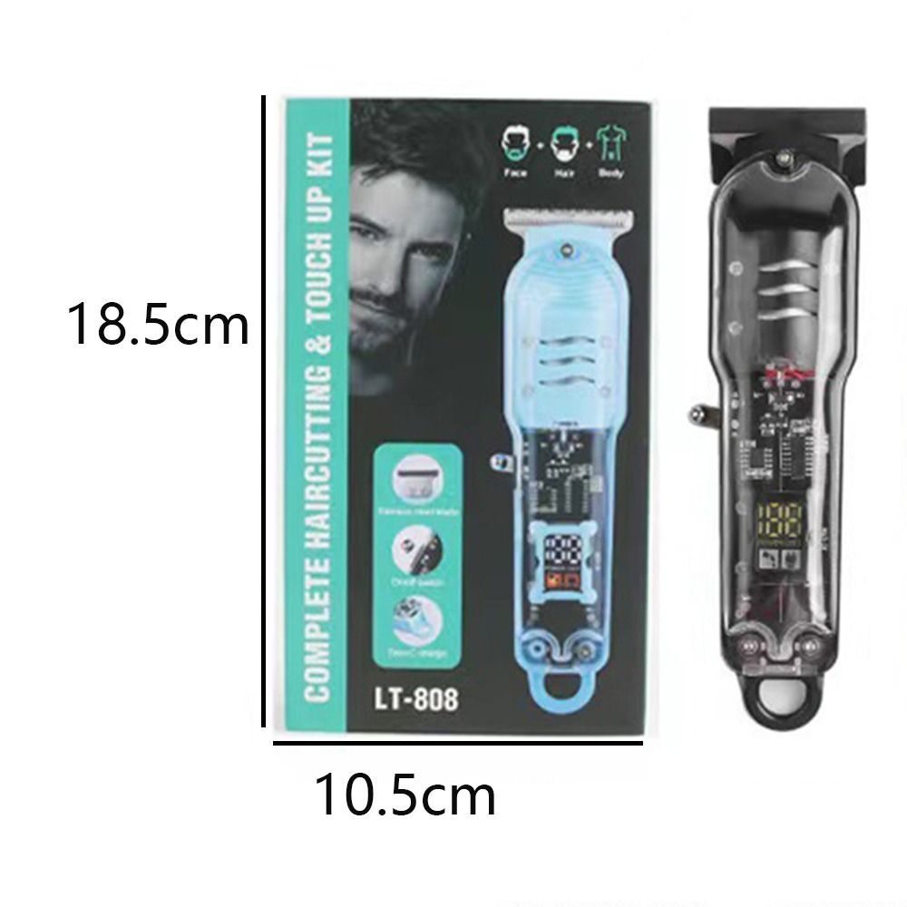 Portable Men's Electric Hair clipper Digital Display Electric Shaver ...