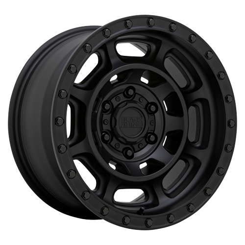 17 Inch Matte Black Wheels Rims Black Rhino 17x8.5 -18 FOR Jeep ...