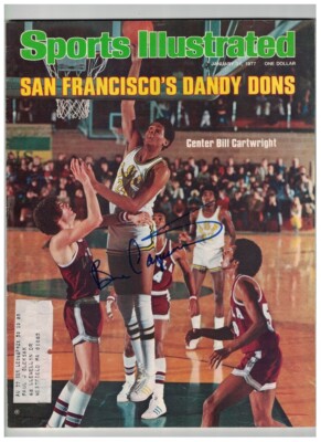 Bill Cartwright USF Signed 1977 Sports Illustrated Cover Mounted W/Our ...