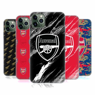 OFFICIAL ARSENAL FC CREST PATTERNS SOFT GEL CASE FOR APPLE iPHONE ...