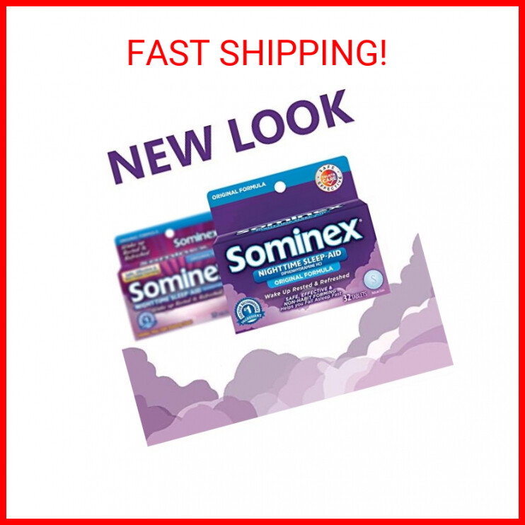 Sominex Nighttime Sleep-Aid, Safe and Effective, Non-Habit Forming ...