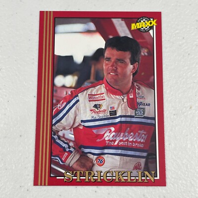1992 MAXX Race Cards HUT STRICKLIN #12 Card Red 50th Anniversary ...