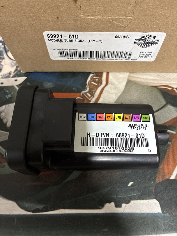 00-06 Harley Davidson Heritage Softail FLSTCI Turn Signal Module 68921 ...