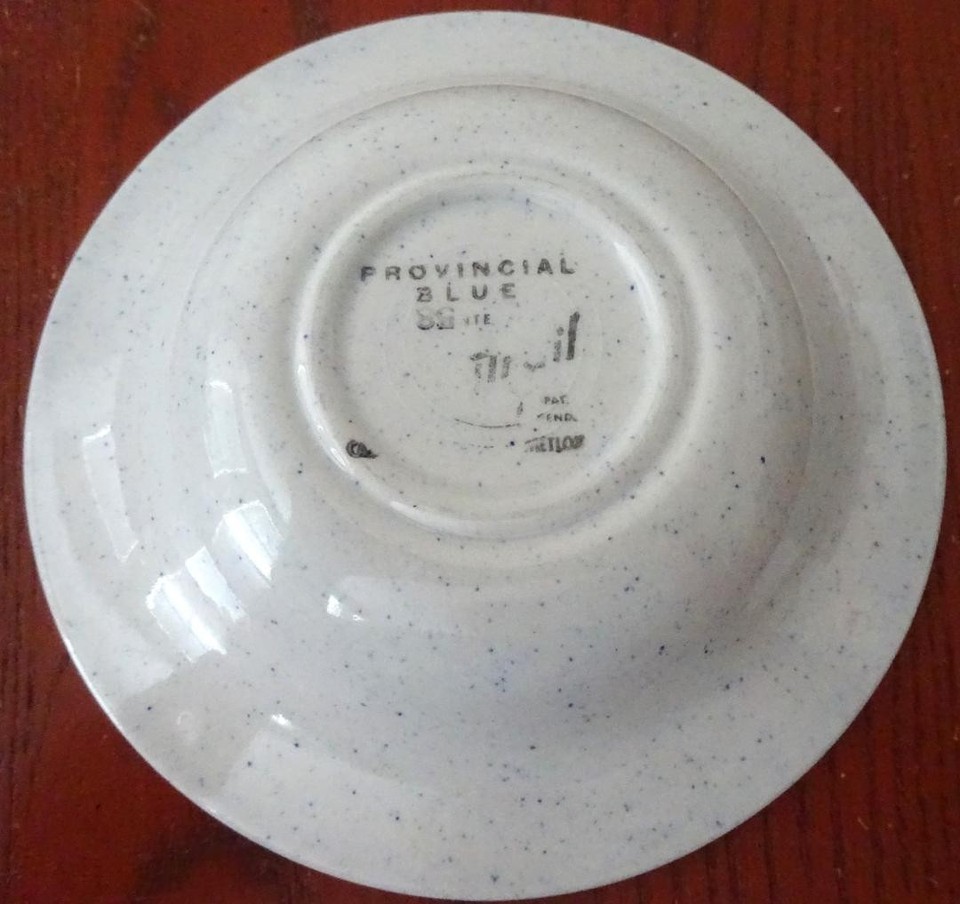 **PROVINCIAL BLUE (2) 6” FRUIT BOWLS POPPYTRAIL METLOX 1950-82-MS129-F ...