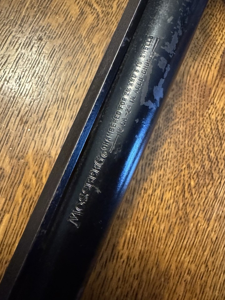 Mossberg 500 12 Ga 24” Field Barrel 3” Shells Accu Choke Rough Read #4502 | eBay