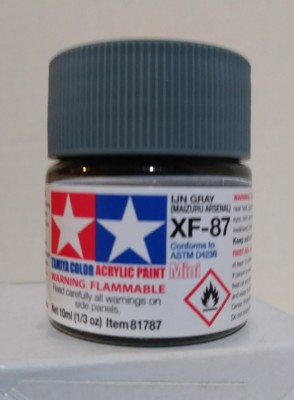 Tamiya acrylic paint XF-87, IJN Gray (Maizuru Arsenal) 10ml. | eBay