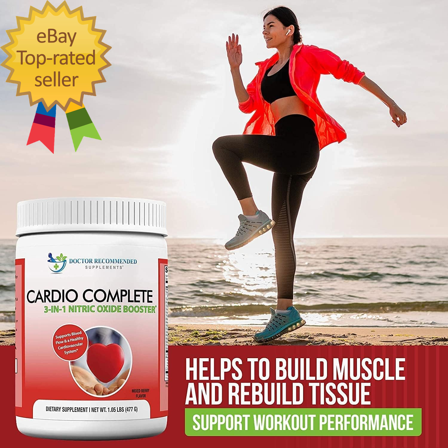 Cardio Complete - Heart Health Support Powder Supplement - 3-In-1 ...