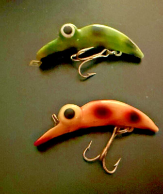 Vintage Pair Lucky Lady Fishing Lures-2"-Flatfish Type-Unfished | eBay