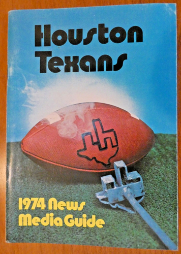 1974 - HOUSTON TEXANS - World Football League - WFL - Team Issued PRESS ...