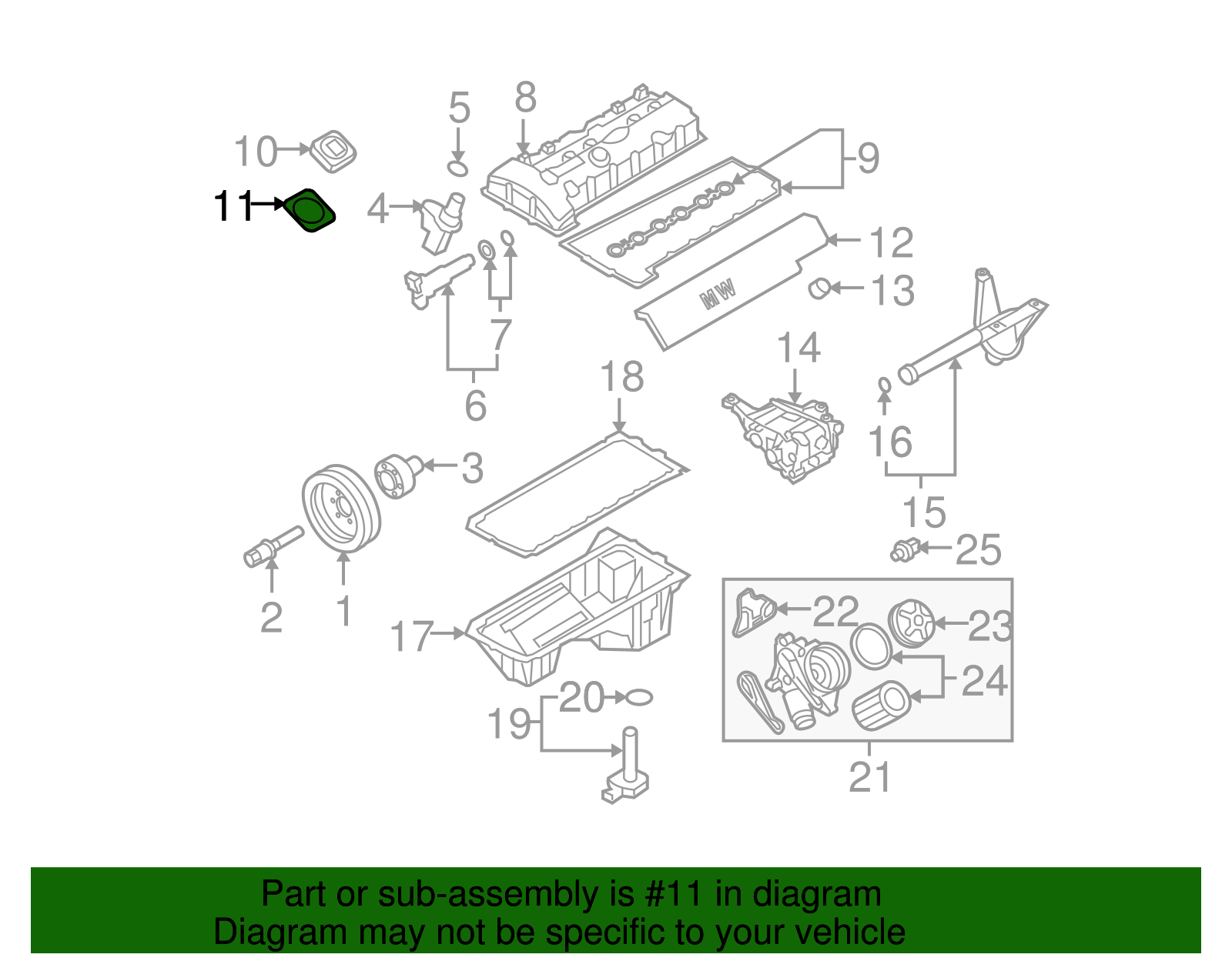 Genuine BMW Filler Cap Gasket 11-12-7-565-165 | eBay