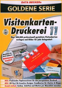 Visitenkartendruckerei 11 von Data Becker | Software | Zustand sehr gut 4003646483523 | eBay.de