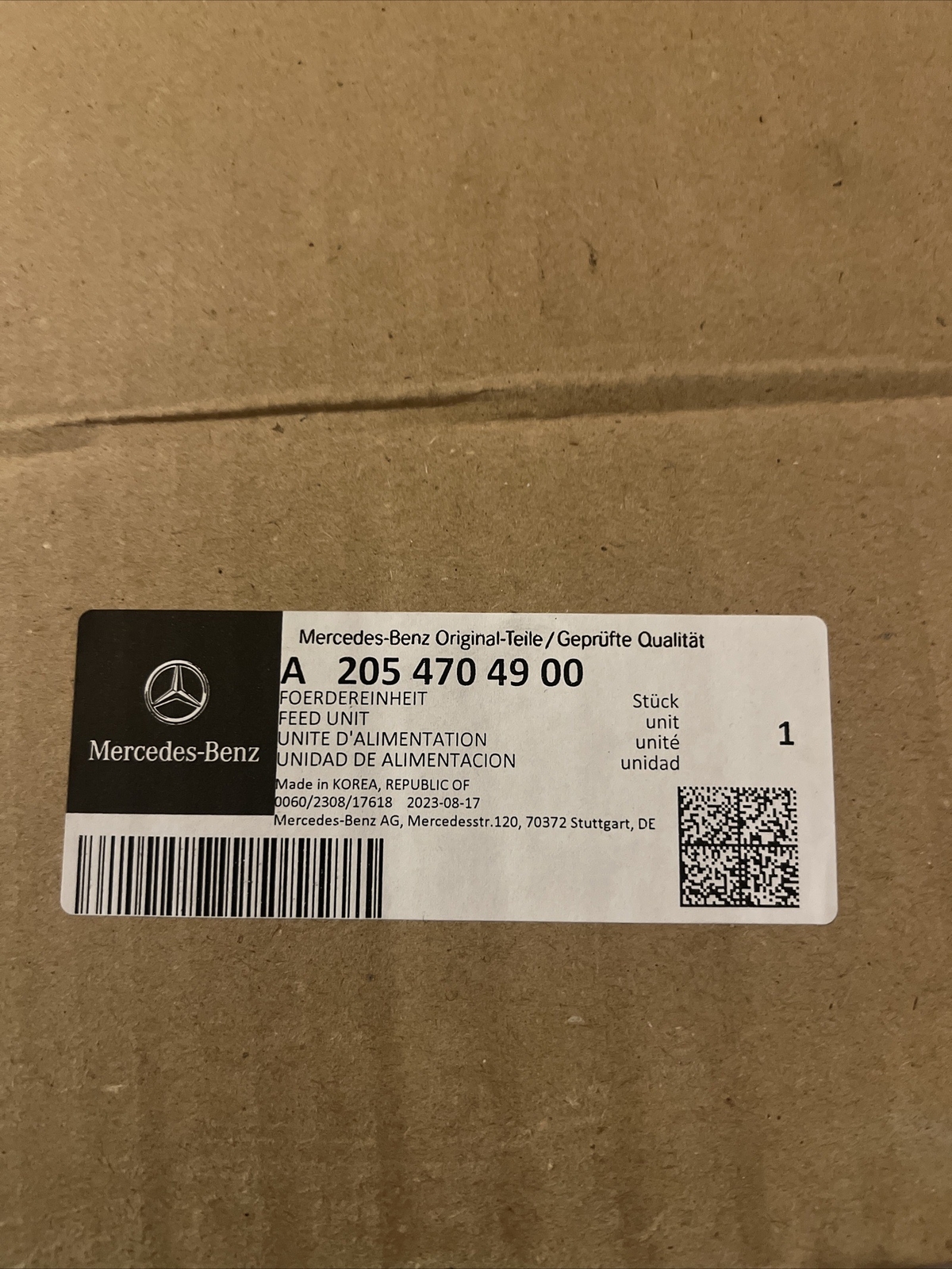 Mercedes Benz OEM Fuel Pump 205 470 49 00 New | eBay