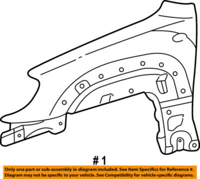 53801-35530 Toyota Fender sub-assy, front rh 5380135530, New Genuine ...