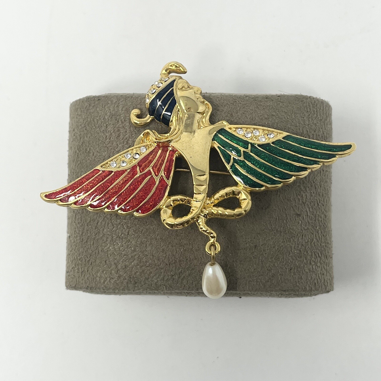 VTG Egyptian Revival Winged Serpent Snake God Pharro … - Gem