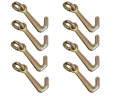 8 Pack G70 Heavy Duty Towing Mini J Hook for Car Hauler Wrecker Towing ...
