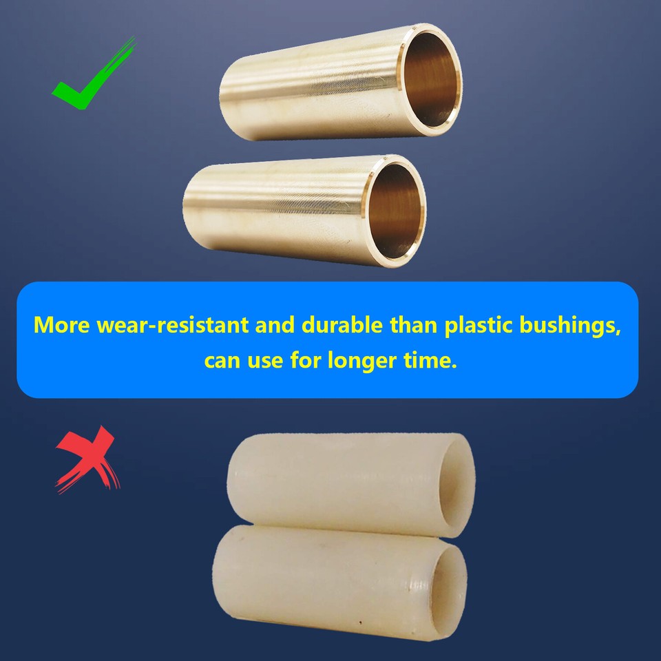 16pcs Trailer Leaf Spring Bushing Kit Shackle Bushings Bronze Bushings ...