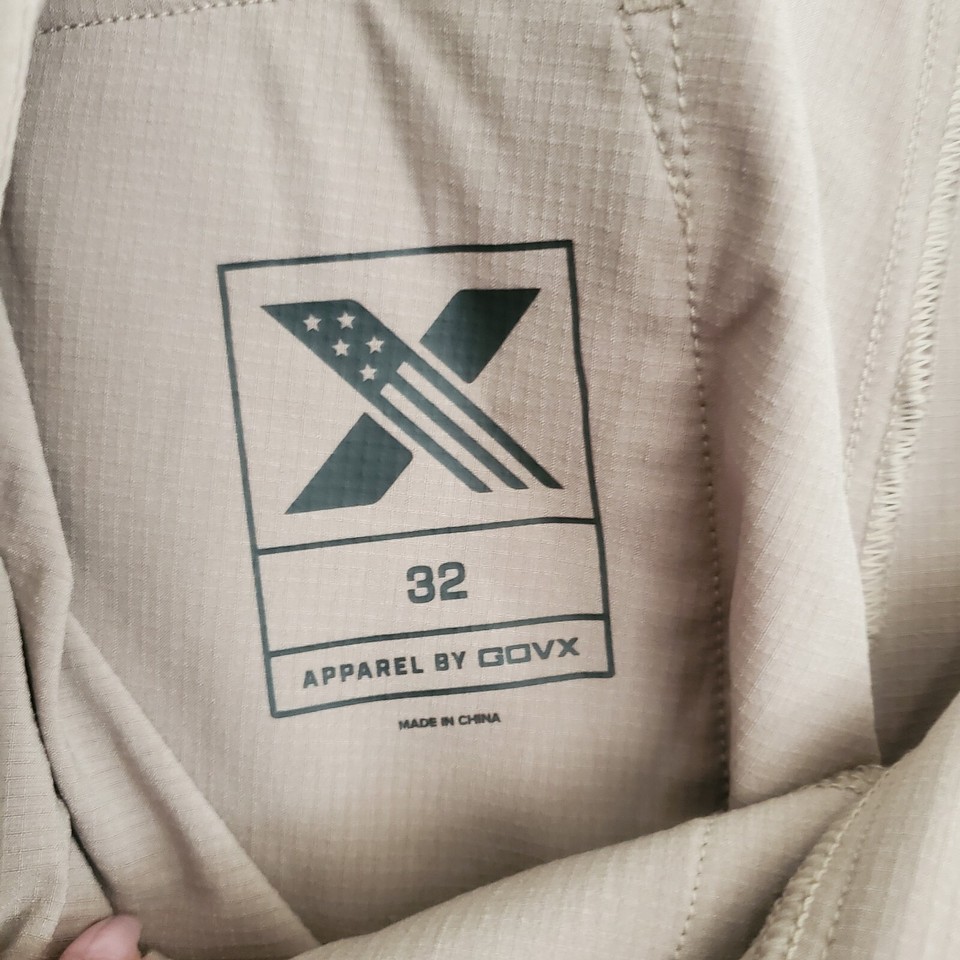 GOVX GEAR Men's Micro Ripstop Outdoor Shorts Poly Stretch Size 32 ...