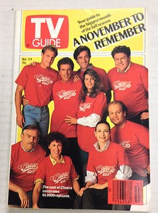 TV Guide Magazine Cheers 200th Episode November 3-9, 1990 041617nonrh ...
