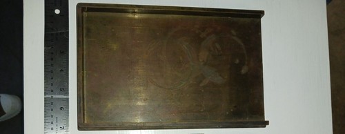 Letterpress Numbering Machines, Antique Brass Type Galley, & Brush | eBay