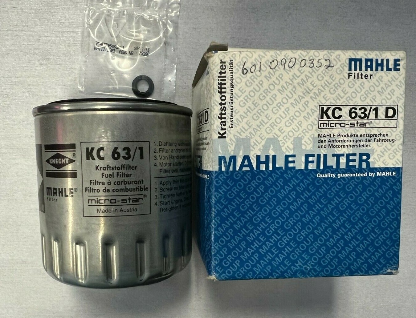 MAHLE KC631 - Fuel filter cross reference