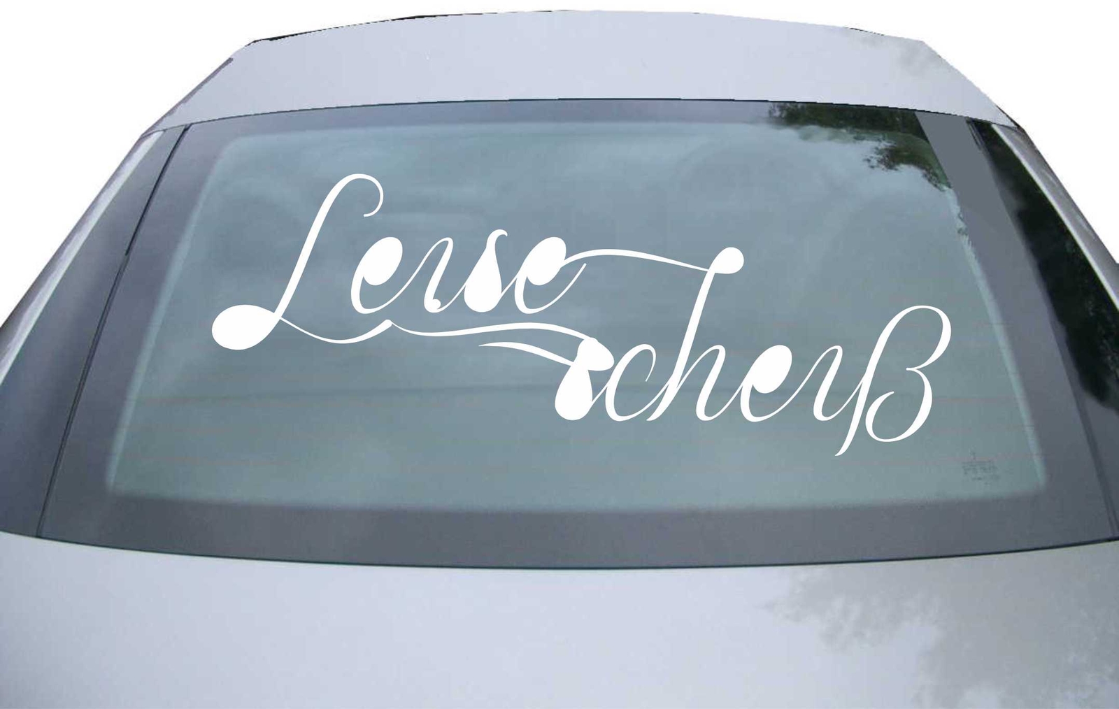 Aufkleber Heckscheibe DE6968 - 600x221 mm - Leise ist scheiße! - Auto ...