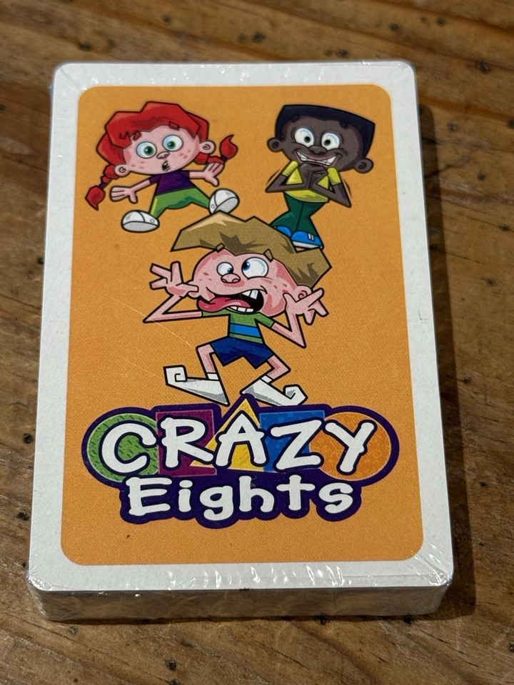 CRAZY EIGHTS Card Game 2-4 Players Ages 4+ NEW Sealed Deck, No Box | eBay