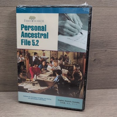 FAMILY SEARCH: PERSONAL ANCESTRAL FILE 5.2-GENEALOGICAL INFO PC CD-ROM ...