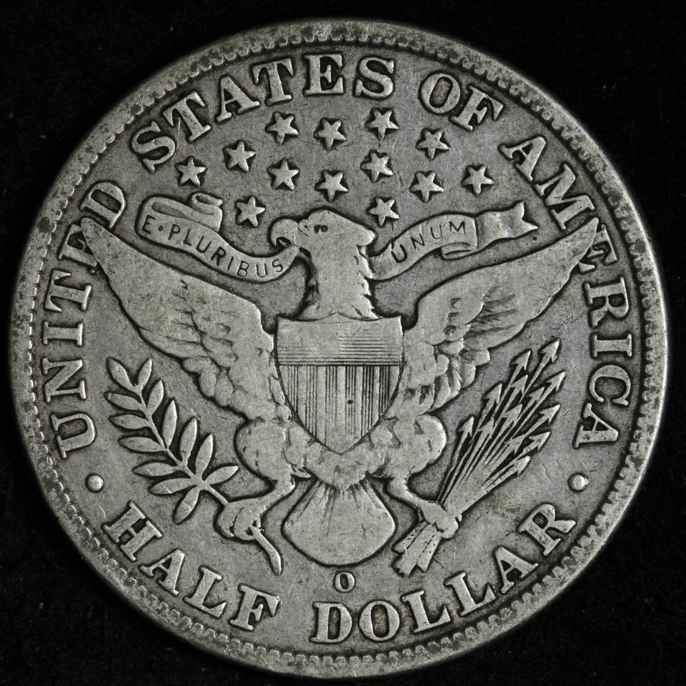 1908-O Barber Silver Half Dollar FINE+ E216 VUAI | eBay