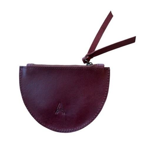 Able Leather Hana Mini Pouch Burgundy Coin Purse | eBay