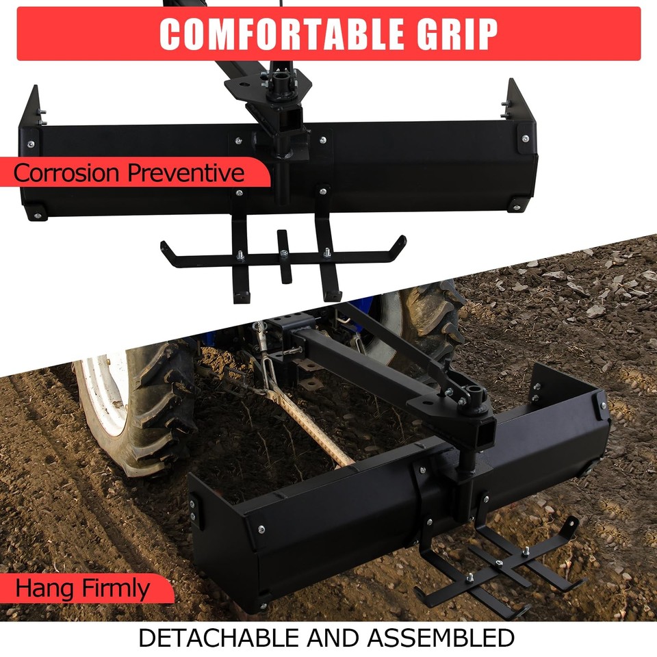 42" Tow Behind Box Scraper Lawn Tractor Attachments for ATV UTV Tractor ...