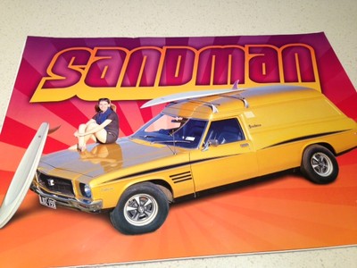 HOLDEN SANDMAN CAR POSTER-VINTAGE CLASSIC MUSCLE DRAG COMMODORE ...