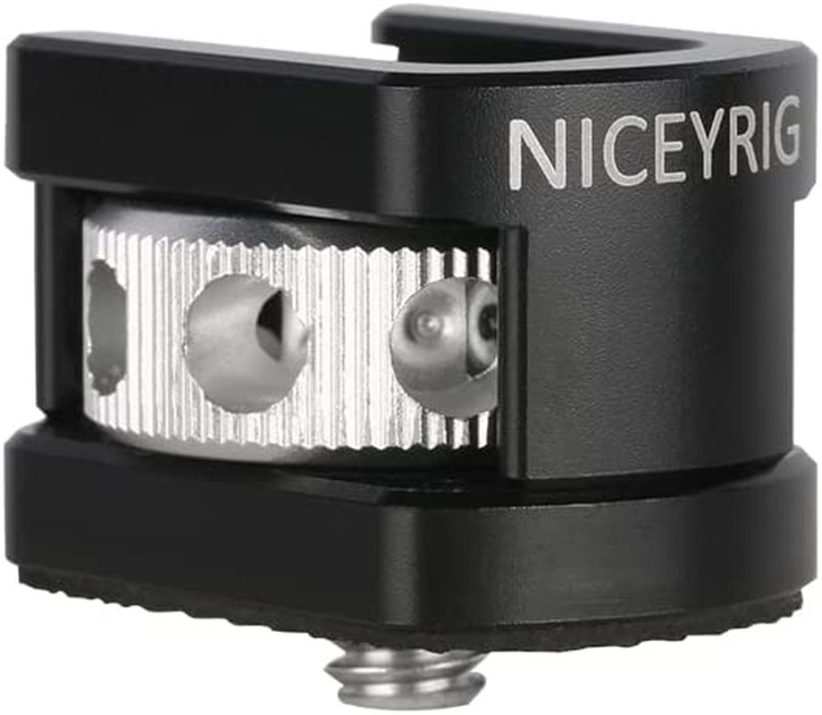 NICEYRIG Cold Shoe Mount Adapter with 1/4’’ Mounting Screw for ...